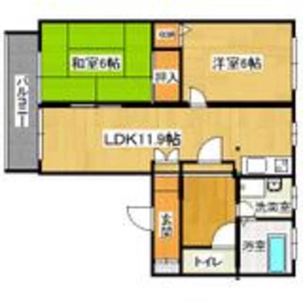 ランデルハイム仲原IIB棟 福岡県糟屋郡粕屋町仲原1 (5.5万円／2LDK／57㎡)｜賃貸物件(賃貸マンション・アパート・一戸建て)の住宅情報・お部屋探しならYahoo!不動産