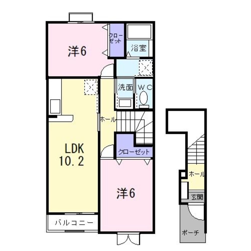 メゾン木屋瀬B 福岡県北九州市八幡西区木屋瀬5 (4.25万円／2LDK (洋6 洋6 LDK10.20)／57.02㎡)｜賃貸物件(賃貸マンション・アパート・一戸建て)の住宅情報・お部屋探し ...
