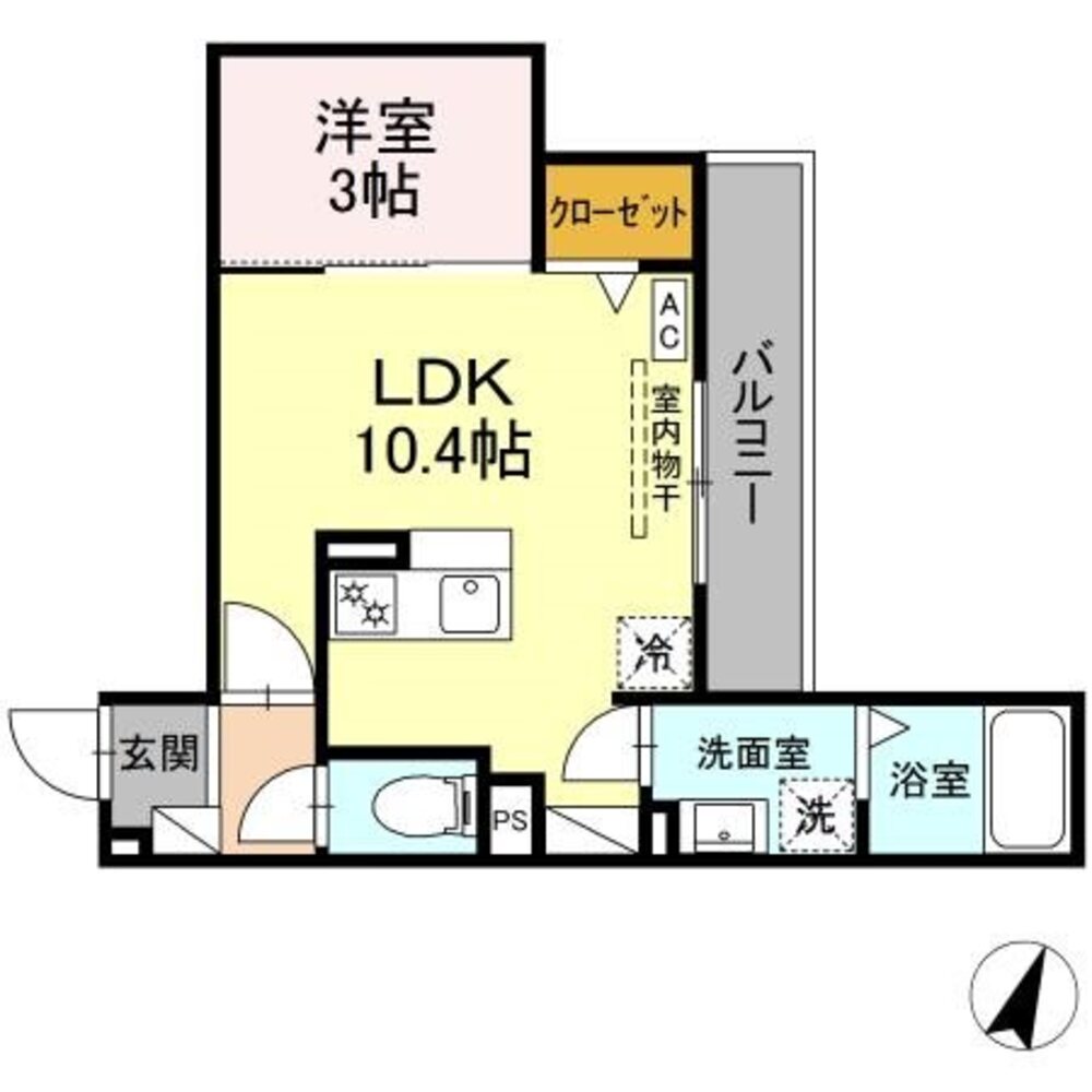 仮)D-Hills広沢 静岡県浜松市中央区広沢2 (6.2万円／1LDK (洋3 LDK10.4)／32.76㎡)｜賃貸物件(賃貸マンション・アパート・一戸建て)の住宅情報・お部屋探しなら ...