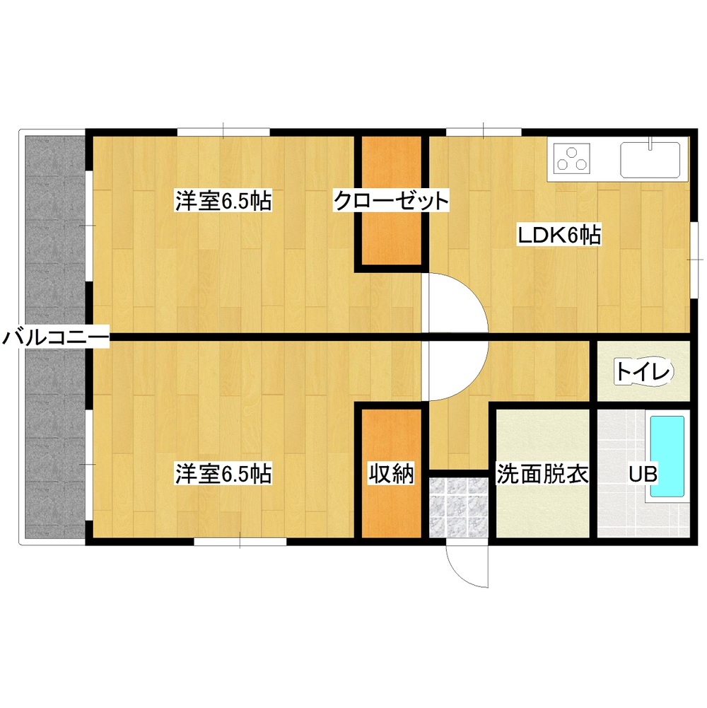 水戸線 結城駅 地上2階建て 築18年 茨城県結城市新福寺3 (4万円／2LDK (洋6 洋6)／46.2㎡)｜賃貸物件(賃貸マンション・アパート・一戸建て)の住宅情報・お部屋探しなら ...