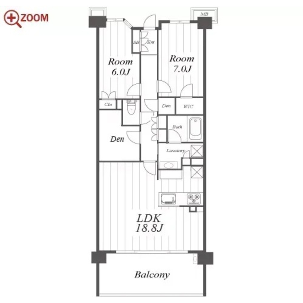 Forest One 八事清水ヶ岡 愛知県名古屋市瑞穂区彌富町字清水ケ岡 (19万円／2LDK (洋7 洋6 LDK18.8)／78.18㎡)｜賃貸物件(賃貸マンション・アパート・一戸建て)の ...