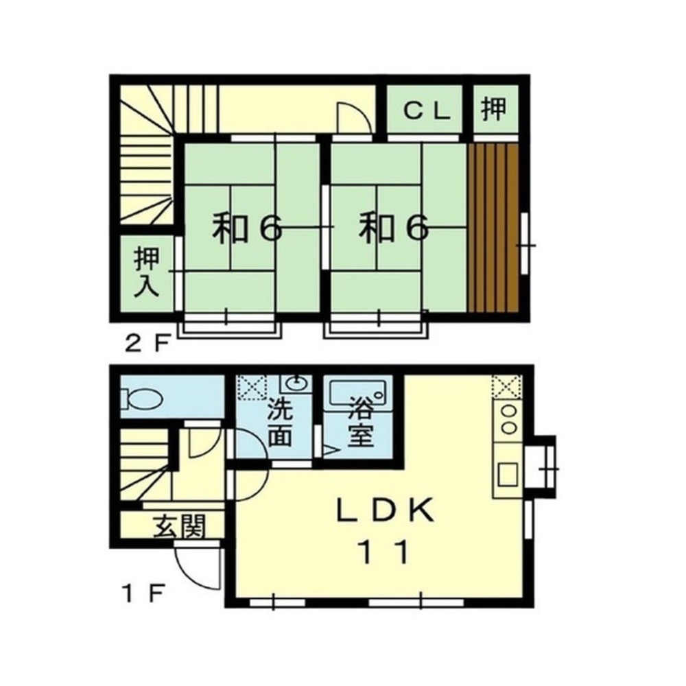 新外2丁目本田戸建 熊本県熊本市東区新外2 (6.3万円／2LDK (和6 和6 LDK11.0)／60.44㎡)｜賃貸物件(賃貸マンション・アパート・一戸建て)の住宅情報・お部屋探しなら ...