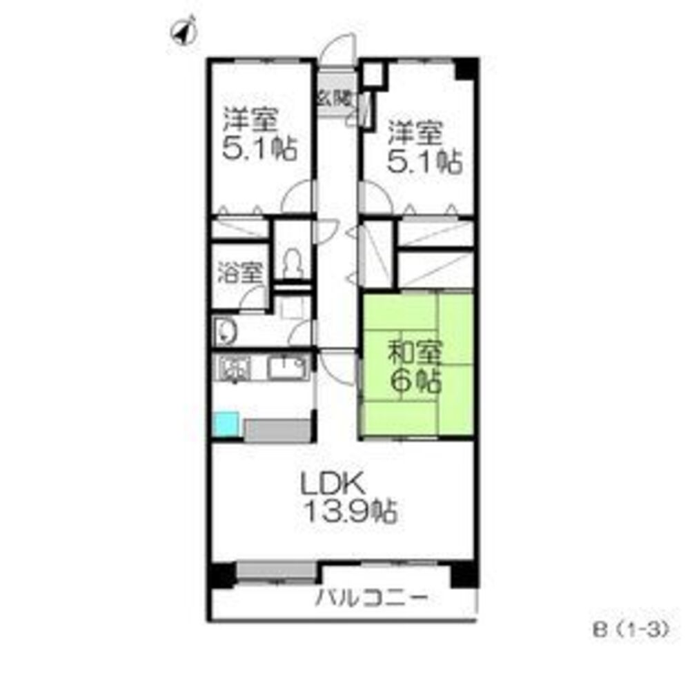 仙台市営地下鉄南北線 長町南駅 地上7階建て 築30年 宮城県仙台市太白区泉崎2 (10.5万円／3LDK／68.7㎡)｜賃貸物件(賃貸マンション・アパート・一戸建て)の住宅情報・お部屋探し ...