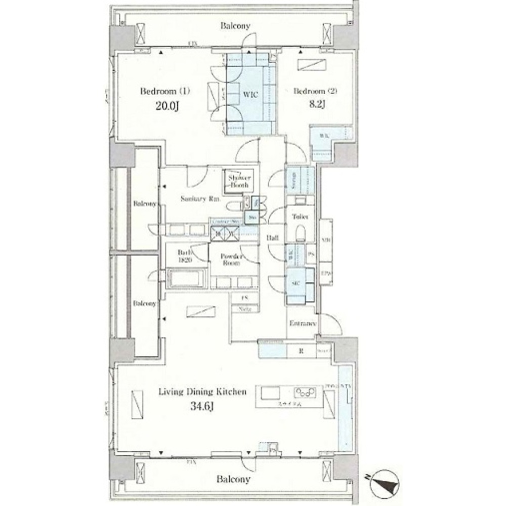 パークコート一番町 東京都千代田区一番町 (110万円／2LDK (洋20 洋8.2 LDK34.6)／151.34㎡)｜賃貸物件(賃貸マンション・アパート・一戸建て)の住宅情報・お部屋探し ...