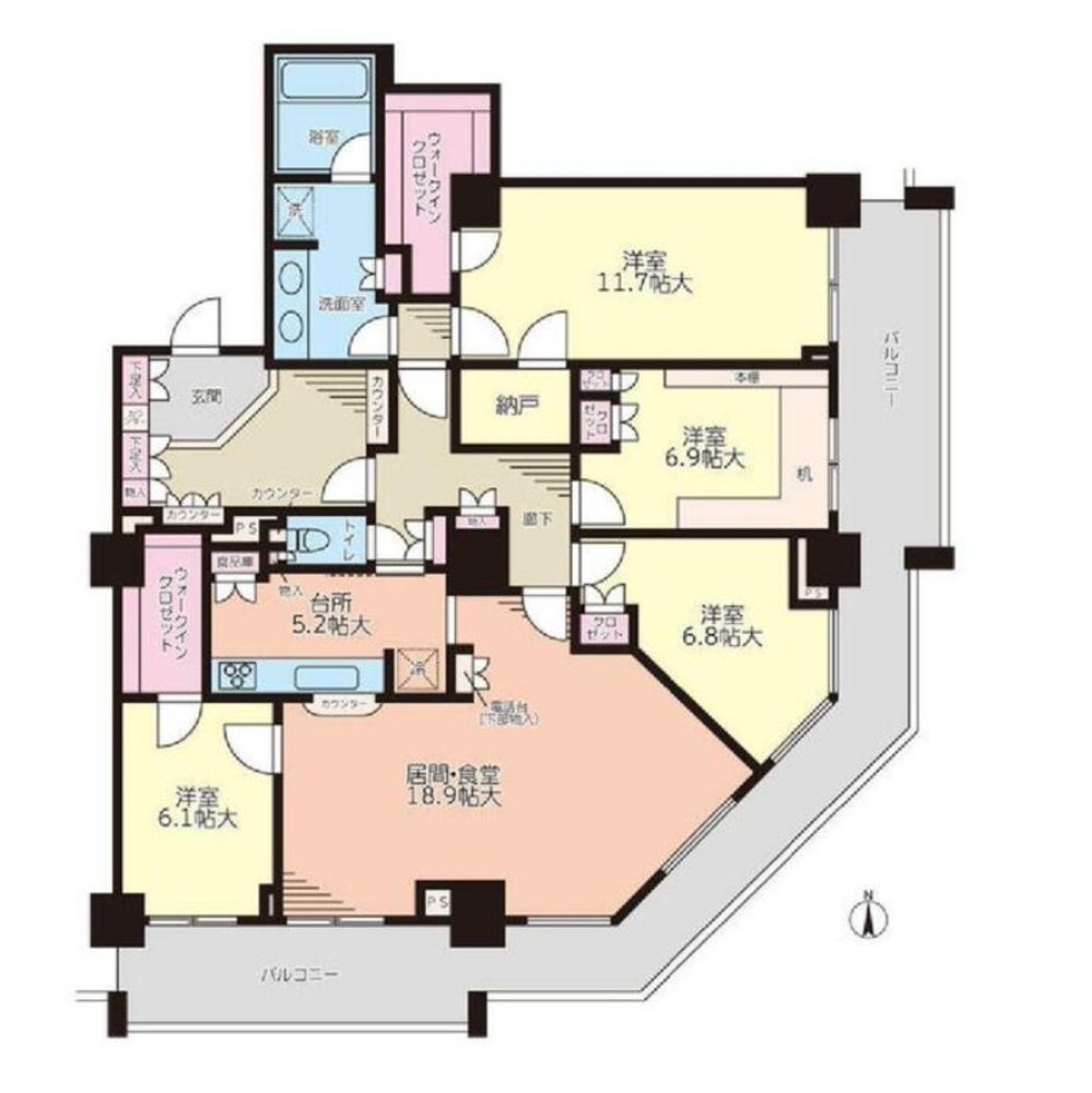 Canal Wharf Towers East 東京都江東区豊洲1 (53万円／4LDK (洋11.7 洋6.9 洋6.6 洋6.1 LDK23.5)／141.44㎡)｜賃貸物件(賃貸 ...