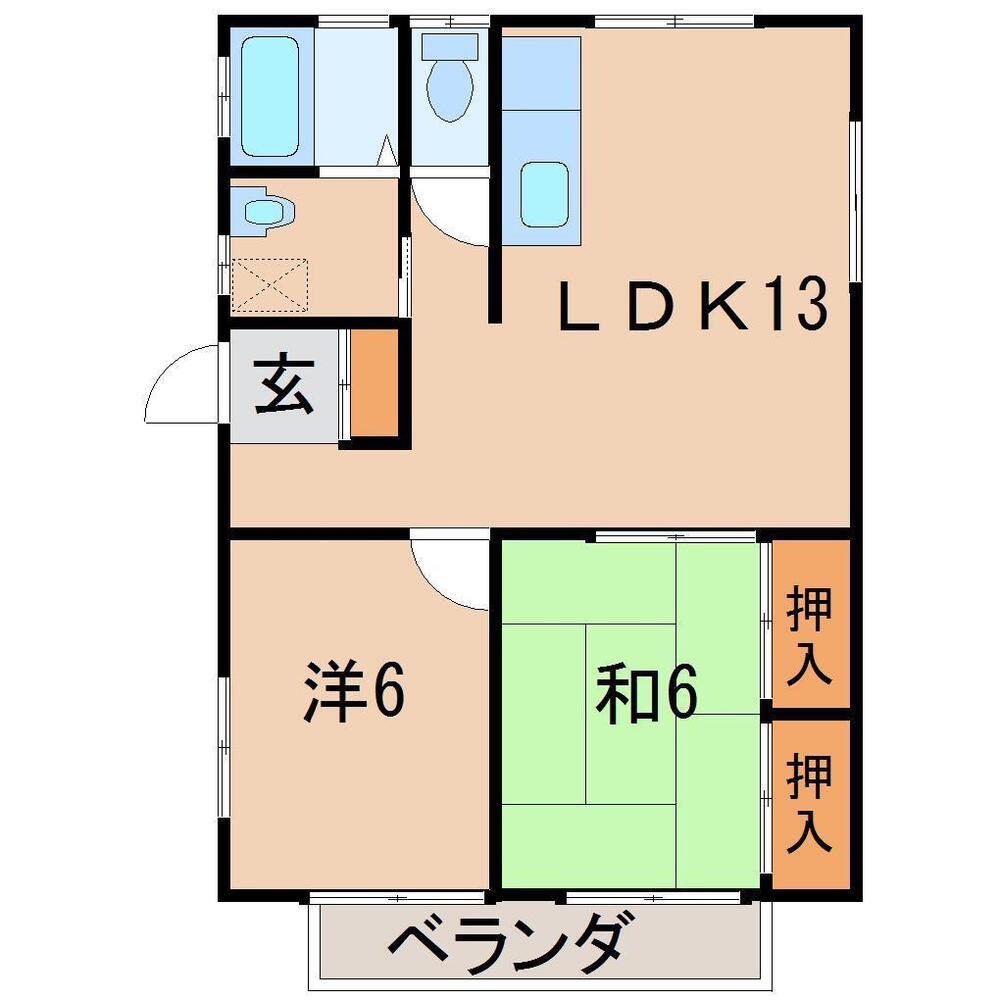 社前ハイツ 福島県二本松市社前 (5.2万円／2LDK (和6 洋6 LDK13)／57.96㎡)｜賃貸物件(賃貸マンション・アパート・一戸建て)の住宅情報・お部屋探しならYahoo!不動産