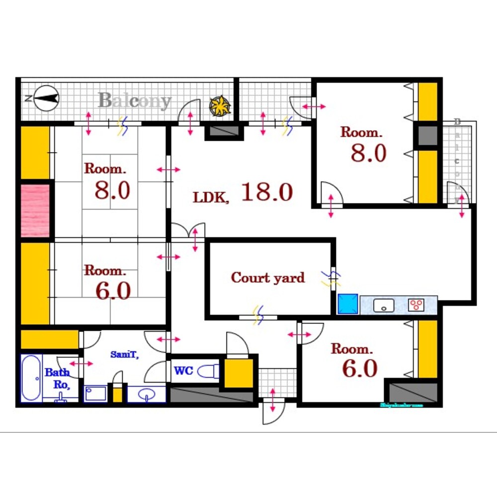 広島電鉄本線 銀山町駅 地上11階建て 築39年 広島県広島市中区銀山町 (13.8万円／4LDK／116.36㎡)｜賃貸物件(賃貸マンション・アパート・一戸建て)の住宅情報・お部屋探しなら ...