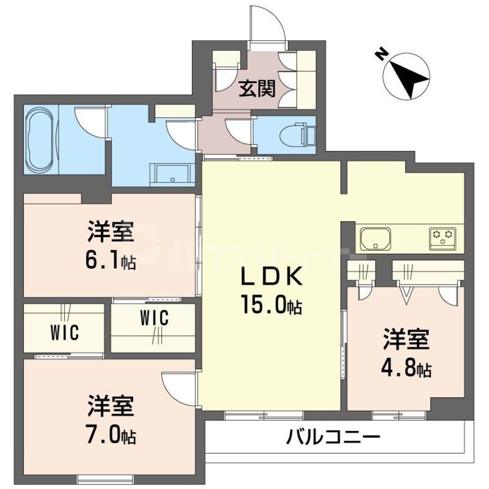 ツイン・フェリーチェ 千葉県千葉市中央区弁天1 (21.7万円／3LDK／75.71㎡)｜賃貸物件(賃貸マンション・アパート・一戸建て)の住宅情報・お部屋探しならYahoo!不動産
