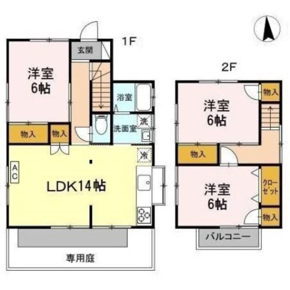 可部線 古市橋駅 2階建 築32年 広島県広島市安佐南区西原9 (9.9万円／3LDK (洋6 洋6 洋6 LDK14.0)／86.31㎡)｜賃貸物件(賃貸マンション・アパート・一戸建て)の ...