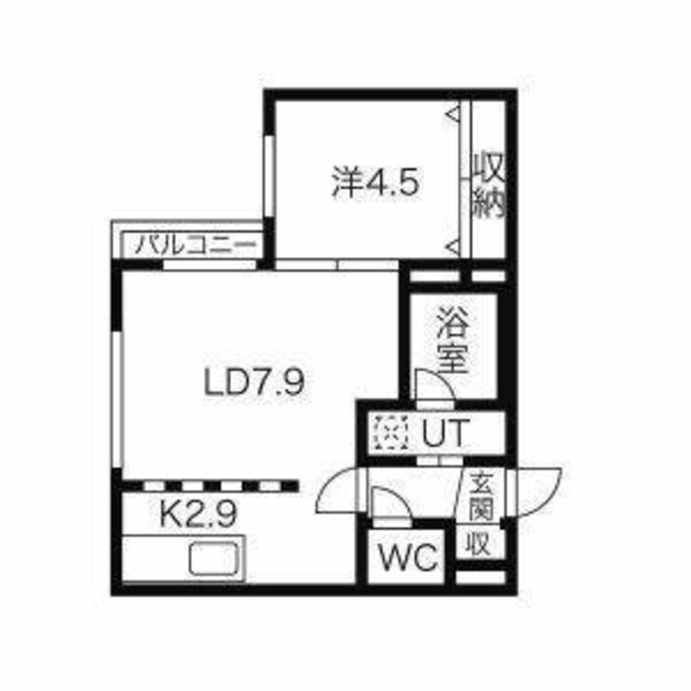 札幌市営地下鉄東西線 琴似駅 5階建 築10年 北海道札幌市西区琴似二条7 (5.4万円／1LDK (洋4.5 LD7.9K2.9)／35.28㎡)｜賃貸物件(賃貸マンション・アパート・一戸 ...