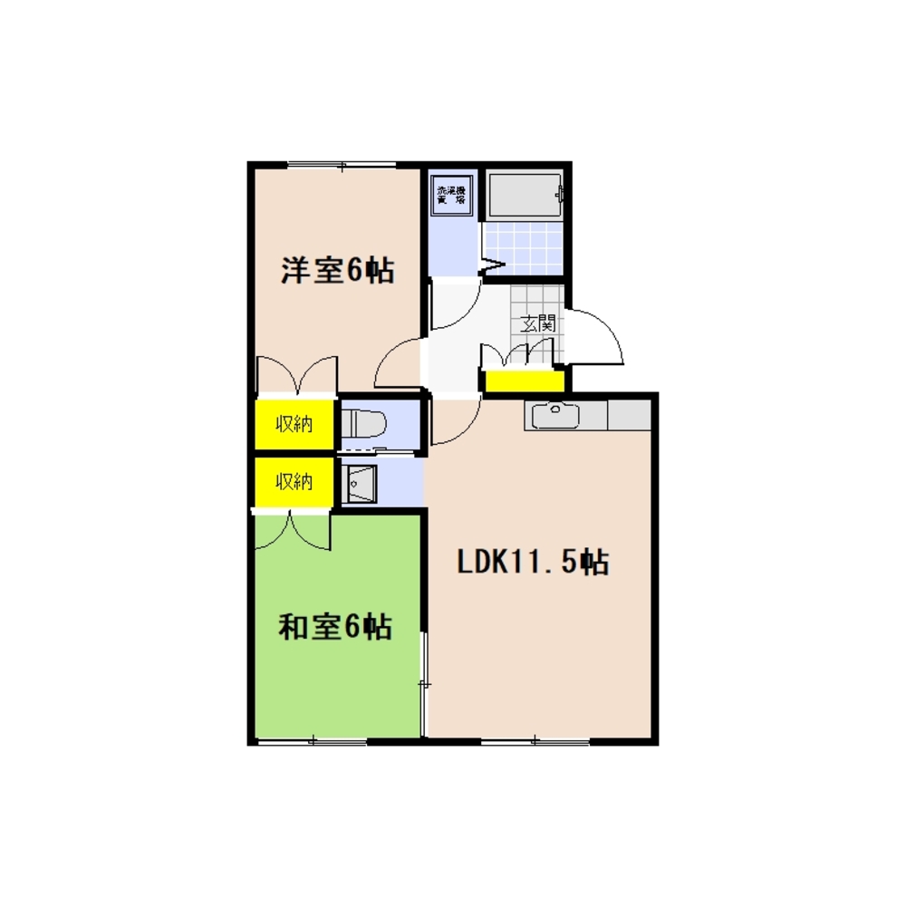 プレイスS 福島県福島市腰浜町 (6万円／2LDK (和6 洋6 LDK11.5)／50.85㎡)｜賃貸物件(賃貸マンション・アパート・一戸建て)の住宅情報・お部屋探しならYahoo!不動産