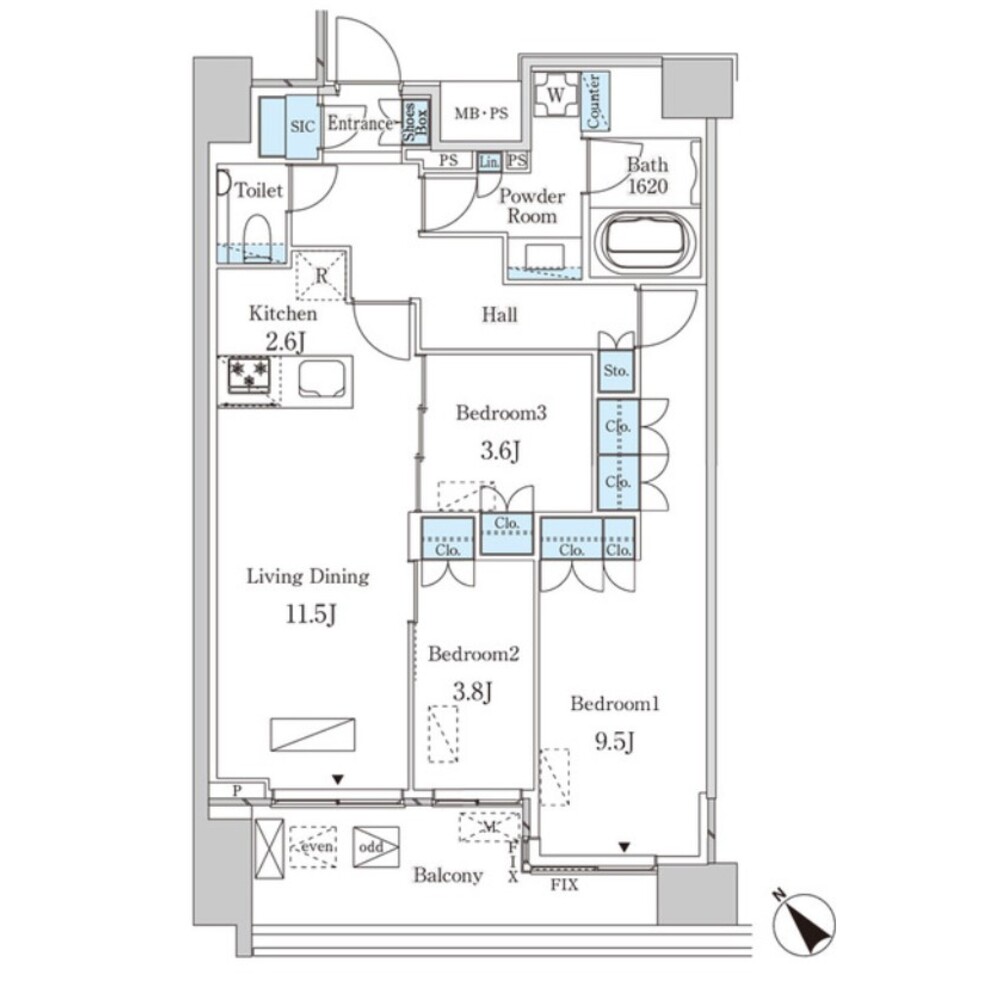 レガシス中目黒 東京都目黒区上目黒2 (75.5万円／3SLDK (洋9.5 洋3.8 洋3.6 LDK14.1)／77.02㎡)｜賃貸物件(賃貸マンション・アパート・一戸建て)の住宅情報・お ...
