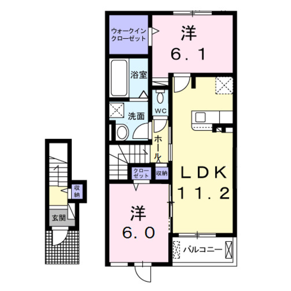 成田線 成田駅 2階建 築4年 千葉県成田市三里塚光ケ丘 (8.2万円／2LDK (洋6.1 洋6 LDK11.2)／59.09㎡)｜賃貸物件(賃貸マンション・アパート・一戸建て)の住宅情報 ...