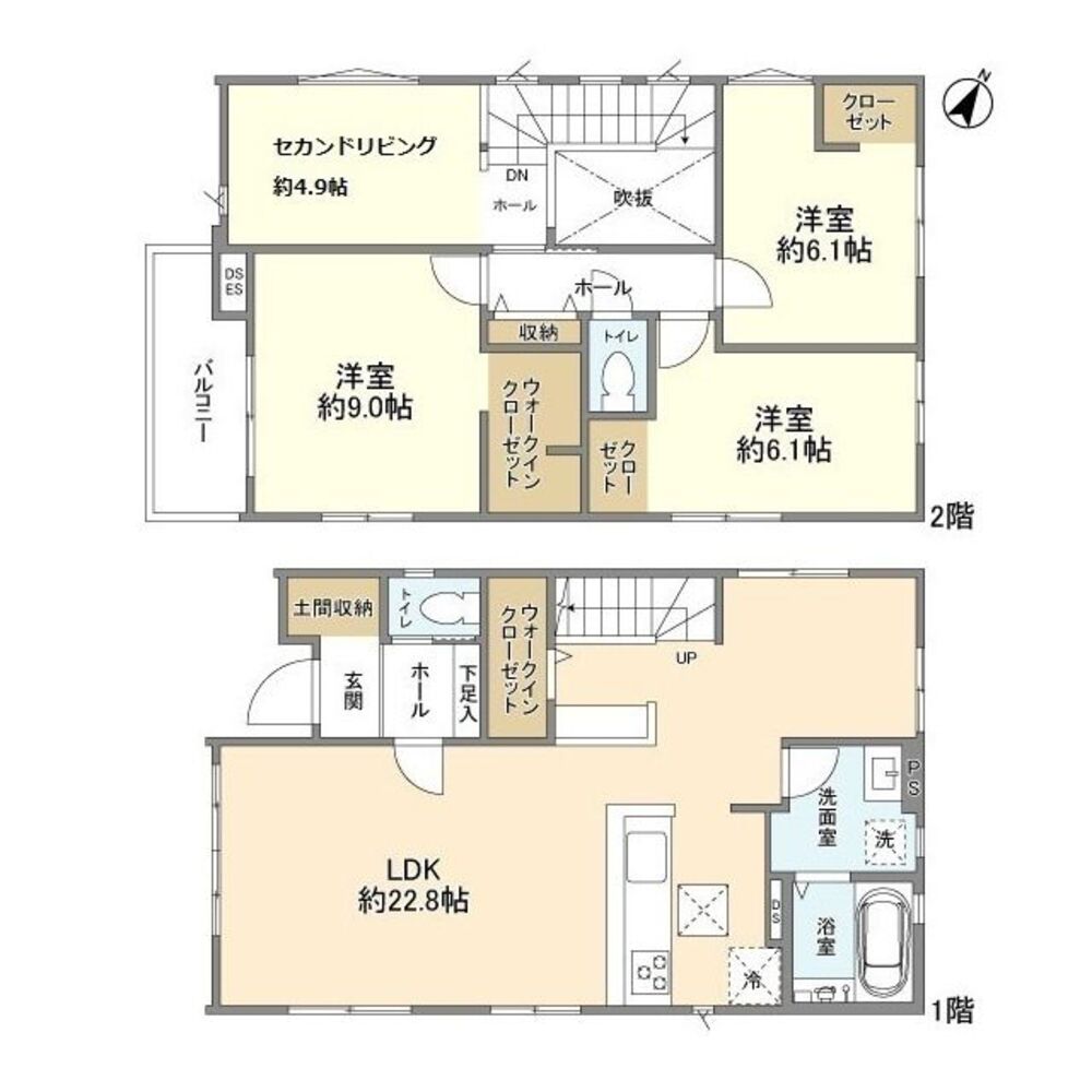 Kolet見沼南中野＃13 埼玉県さいたま市見沼区大字南中野 (17.3万円／3LDK (洋9 洋6.1 洋6.1 LDK22.80)／105.33㎡)｜賃貸物件(賃貸マンション・アパート ...