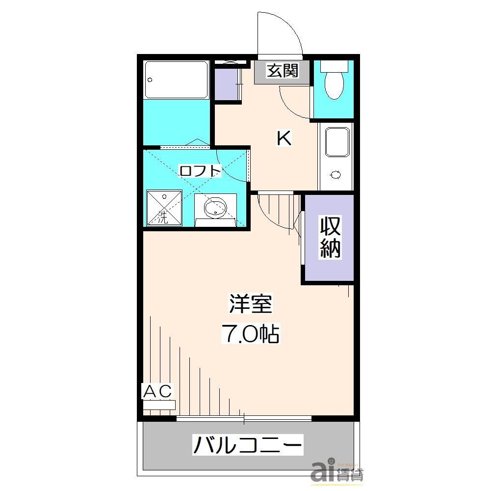 西武新宿線 花小金井駅 2階建 築26年 東京都西東京市芝久保町3 (6.1万円／1K (洋7)／23.59㎡)｜賃貸物件(賃貸マンション ...
