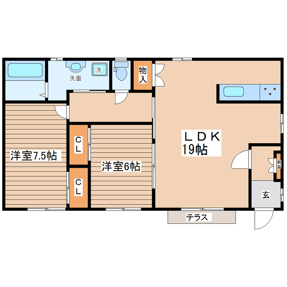 仙山線 愛子駅 平屋建て 築11年 宮城県仙台市青葉区愛子東4 (9万円／2LDK (洋7.5 洋6 LDK19)／75.35㎡)｜賃貸物件(賃貸マンション・アパート・一戸建て)の住宅情報・お ...