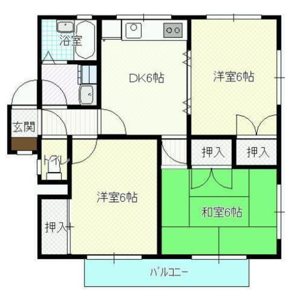 メゾンOGAWA 宮崎県宮崎市吉村町南今村 (4.5万円／2LDK (和6 洋6 洋6 DK6)／51.84㎡)｜賃貸物件(賃貸マンション・アパート・一戸建て)の住宅情報・お部屋探しなら ...