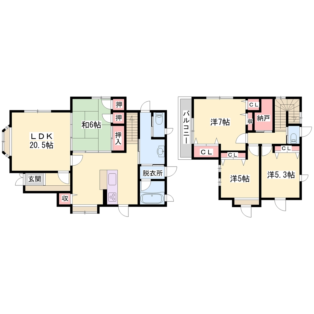 播但線 野里駅 2階建 築16年 兵庫県姫路市御立東1 (12万円／4LDK (和6 洋7 洋5.3 洋5 LDK20.5)／112.92㎡)｜賃貸物件(賃貸マンション・アパート・一戸建て)の ...