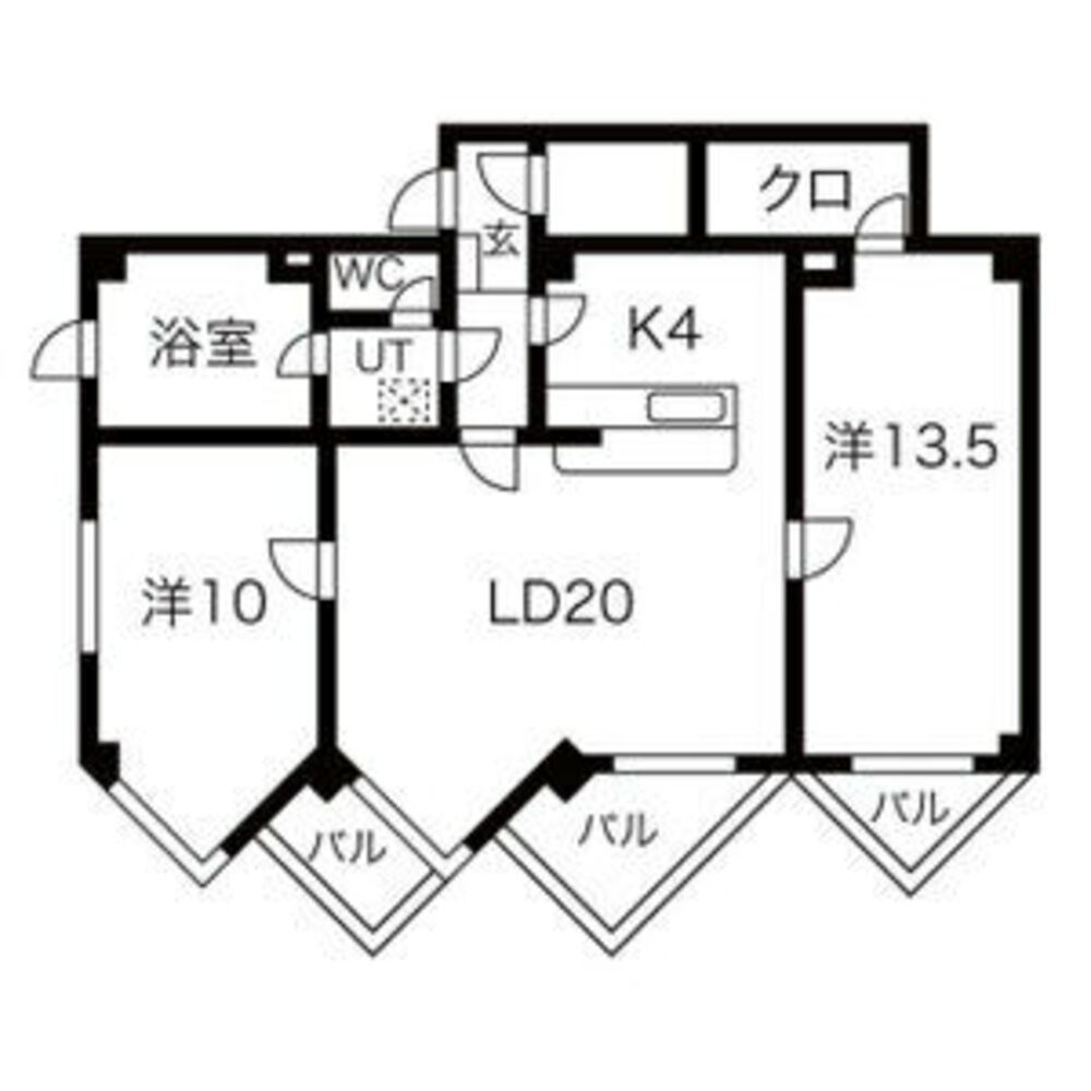 シャトー中の島 北海道札幌市豊平区中の島一条1 (9.9万円／2LDK (洋13.5 洋10 LDK24 ロフト 4)／103.68㎡)｜賃貸物件(賃貸マンション・アパート・一戸建て)の住宅 ...
