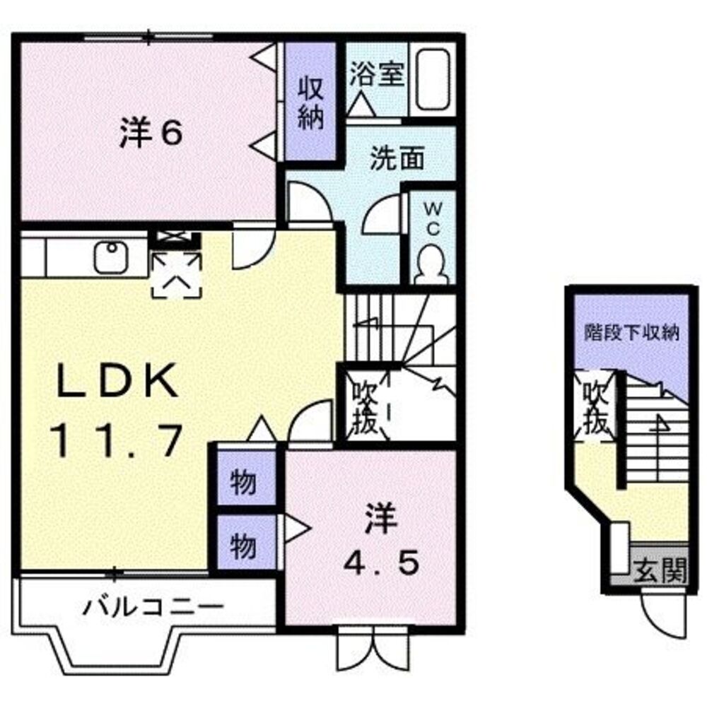 プチ・ヴィラ－ジュ 埼玉県川越市小仙波町3 (6.75万円／2LDK (洋6 洋4.5 LDK11.70)／51.67㎡)｜賃貸物件(賃貸マンション・アパート・一戸建て)の住宅情報・お部屋探し ...