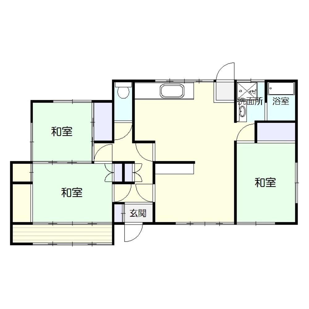 鹿児島本線 鹿児島駅 平屋建て 築62年 鹿児島県鹿児島市坂元町 (3.5万円／3SDK (和6 和6 和4.5 LDK)／77.16㎡)｜賃貸物件(賃貸マンション・アパート・一戸建て)の住宅 ...