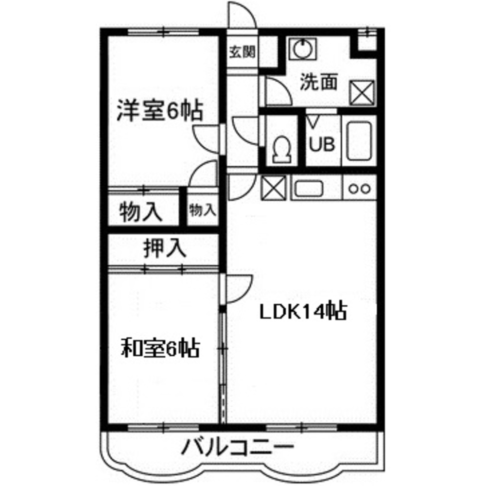 エーデルハイム 群馬県前橋市元総社町 (5.8万円／2LDK (和6 洋6 LDK13.0)／57.96㎡)｜賃貸物件(賃貸マンション・アパート・一戸建て)の住宅情報・お部屋探しならYahoo!不動産