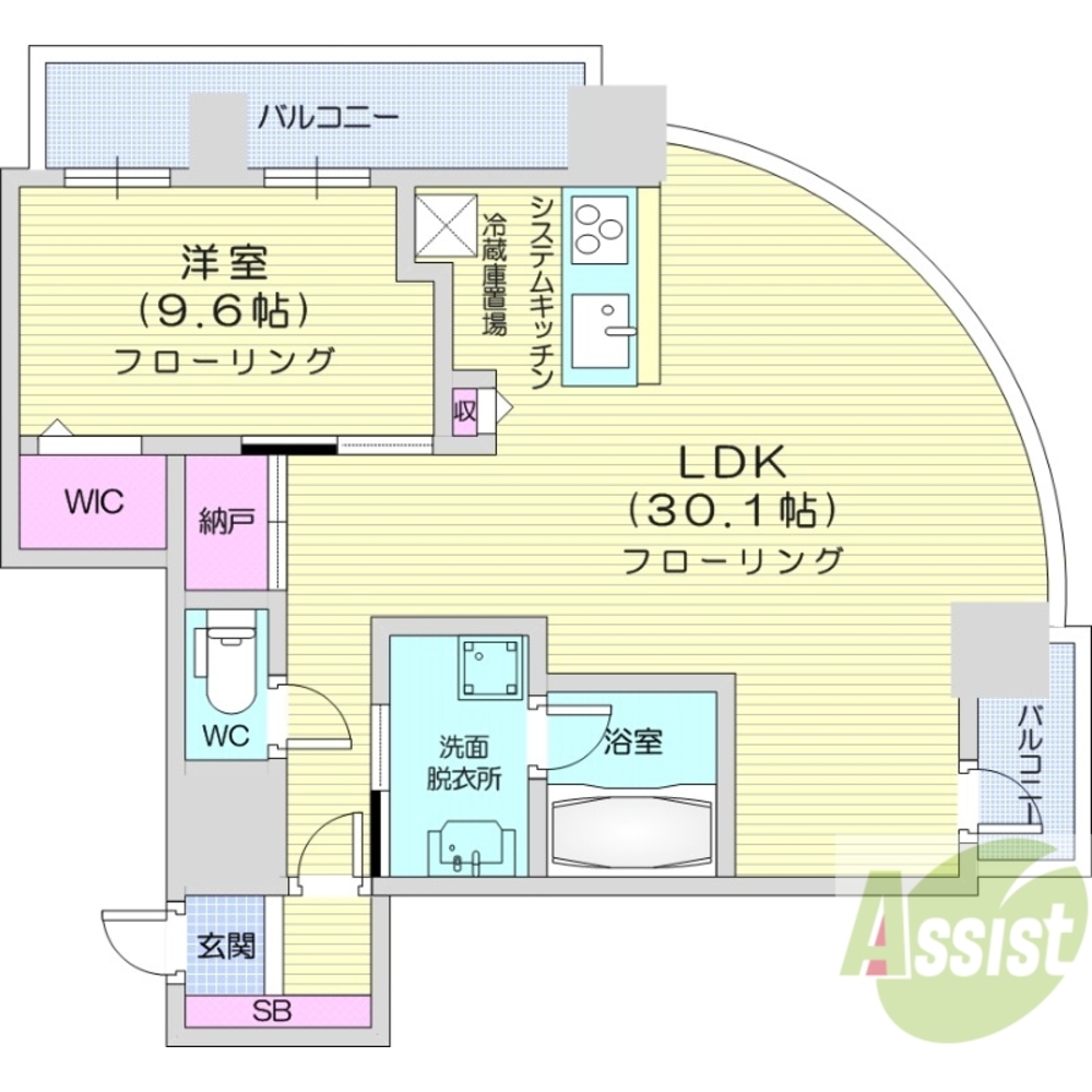 ONE札幌ステーションタワー 北海道札幌市北区北八条西1 (42万円／1LDK (洋9.6 LDK30.1)／91.68㎡)｜賃貸物件(賃貸マンション・アパート・一戸建て)の住宅情報・お ...