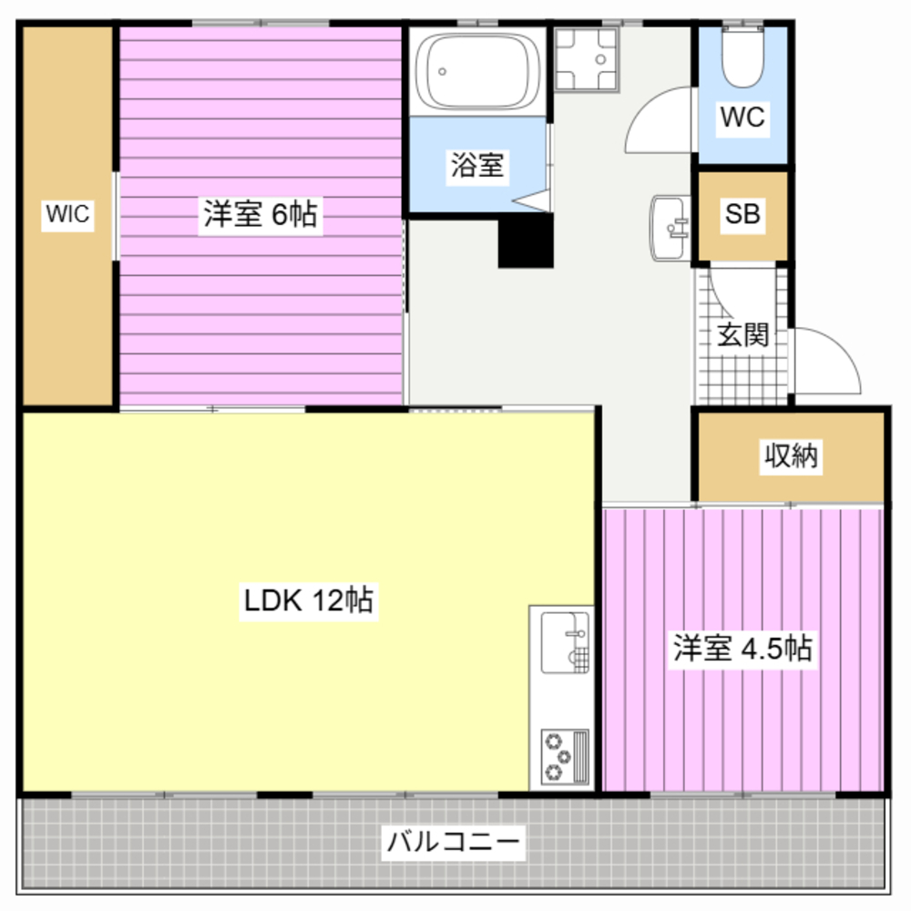 コーポラス三輪II 静岡県浜松市中央区安松町 (4.8万円／2LDK (洋6 洋4.5 LDK12)／55㎡)｜賃貸物件(賃貸マンション・アパート・一戸建て)の住宅情報・お部屋探しなら ...