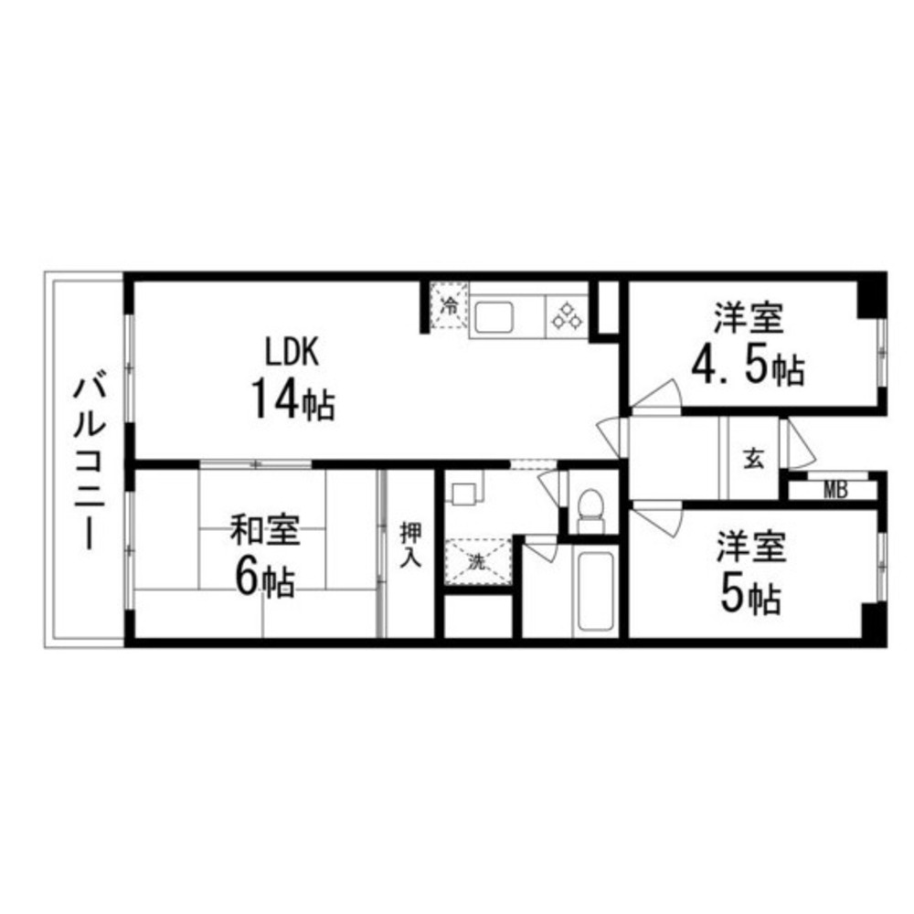北根グリーンハイツ 宮城県仙台市青葉区北根3 (7.5万円／3LDK (和6 洋5 洋4.5 LDK14)／67.28㎡)｜賃貸物件(賃貸マンション・アパート・一戸建て)の住宅情報・お部屋探し ...