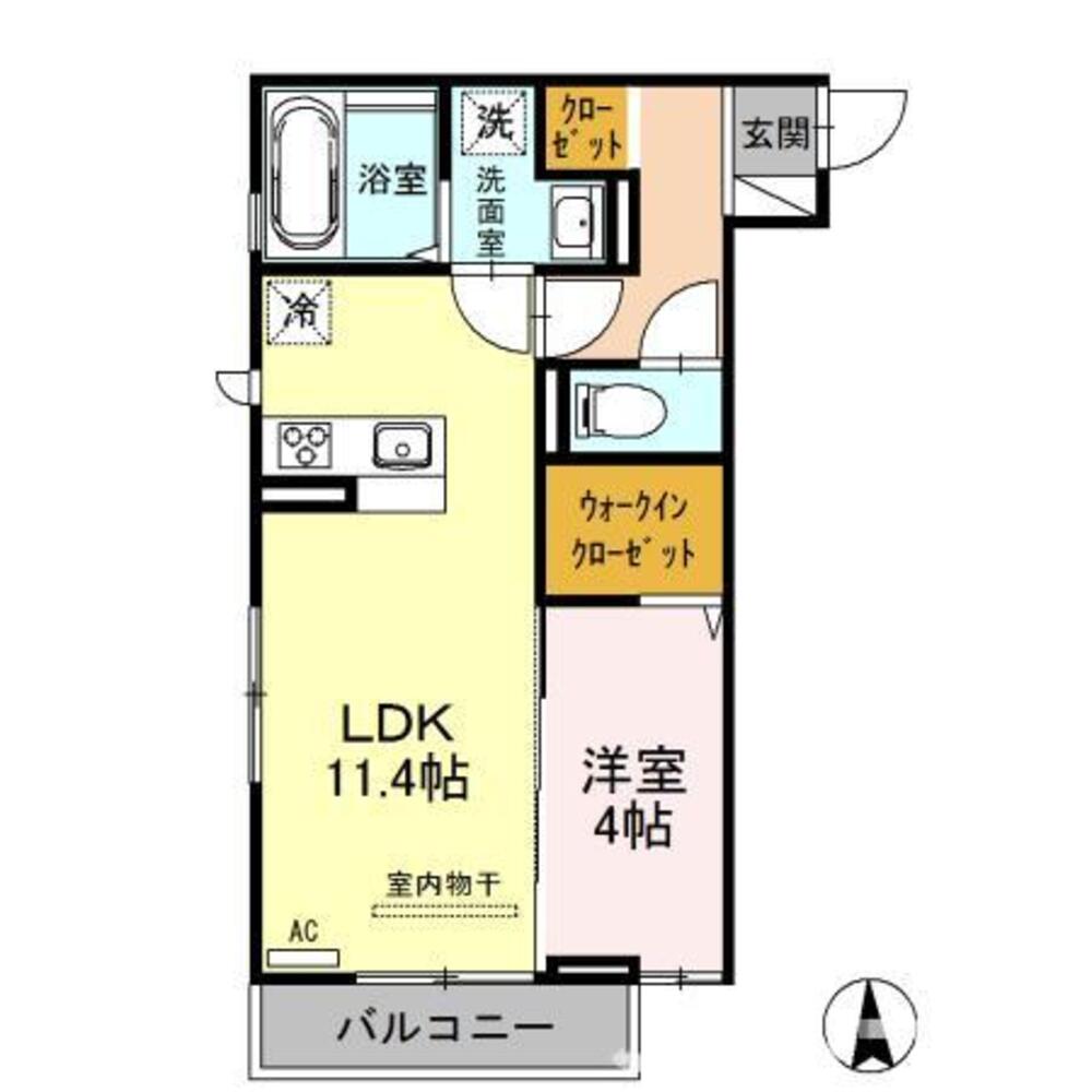 ピュア・リリアス II 新潟県上越市春日新田2 (6.4万円／1LDK (洋4 LDK11.4)／40.01㎡)｜賃貸物件(賃貸マンション・アパート・一戸建て)の住宅情報・お部屋探しなら ...