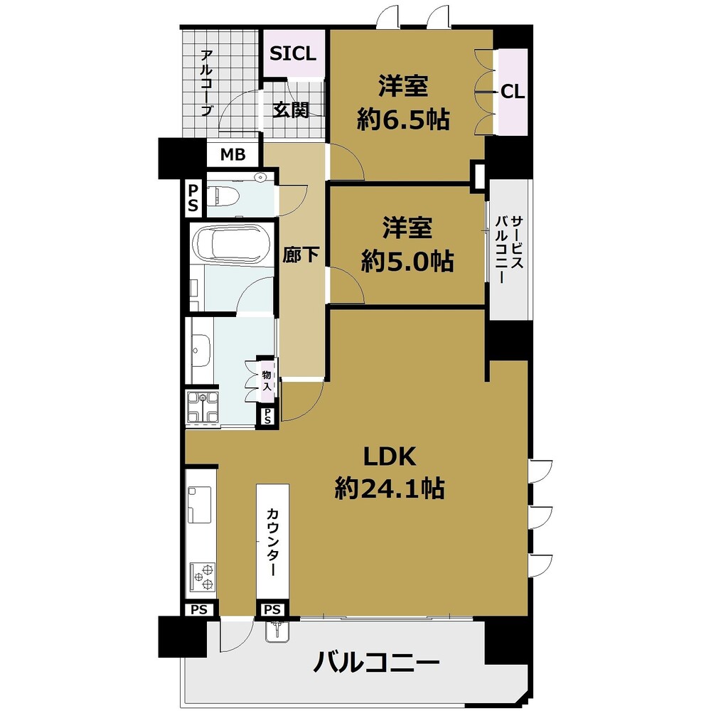 ザ・パークハウス神戸トアロード 兵庫県神戸市中央区中山手通2 (32万円／2LDK (洋6.5 洋5 24.1)／80.76㎡)｜賃貸物件(賃貸マンション・アパート・一戸建て)の住宅情報・お ...