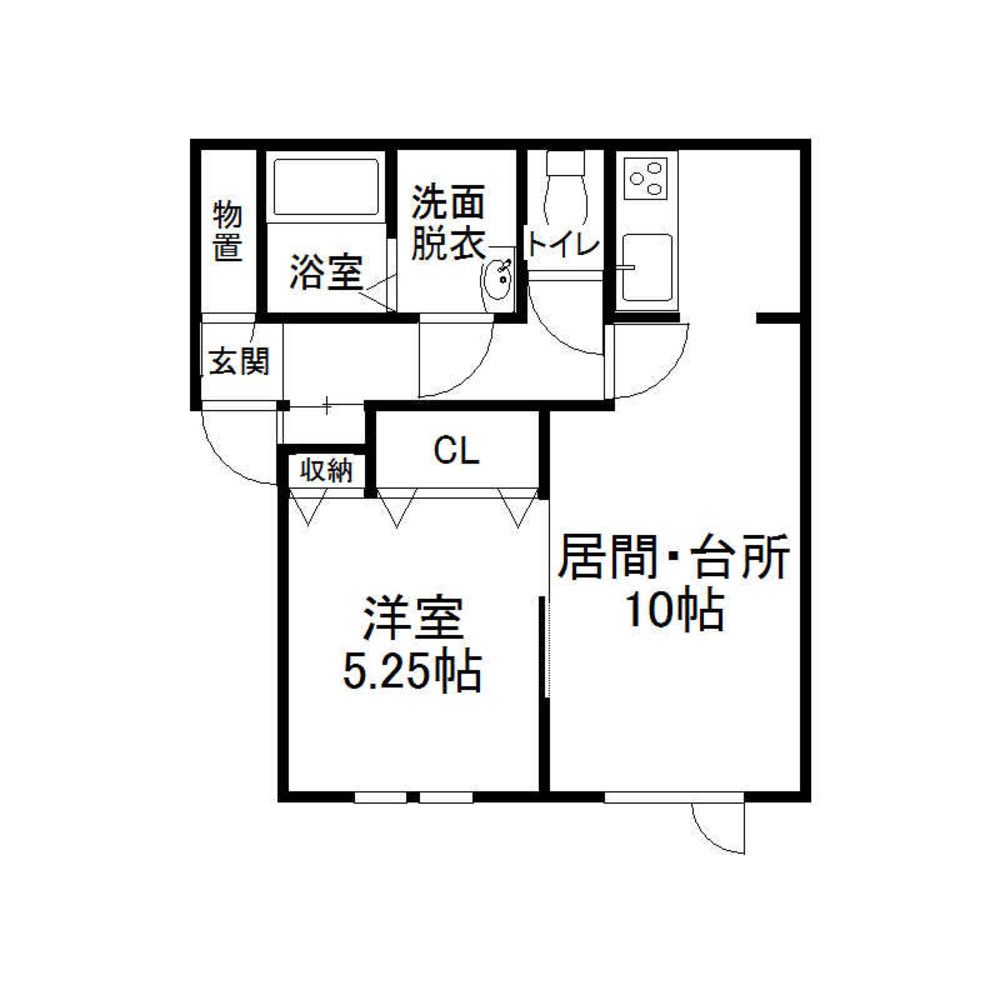 フローリアン 北海道帯広市西十六条南6 (4.3万円／1LDK (洋5.2 LDK10.0)／39.33㎡)｜賃貸物件(賃貸マンション・アパート・一戸建て)の住宅情報・お部屋探しならYahoo!不動産