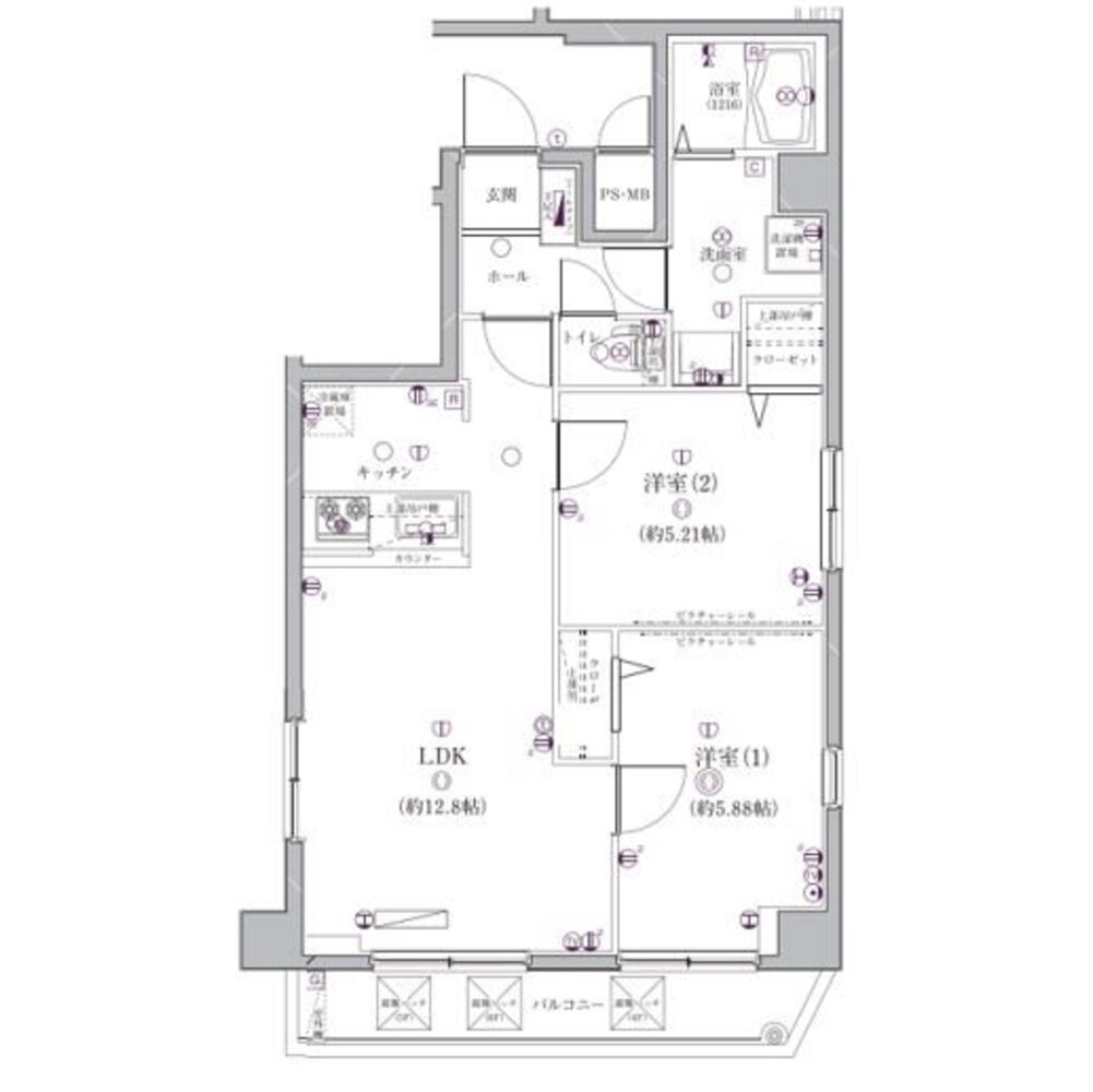 ディアレイシャス中野新橋 東京都中野区弥生町2 (21.2万円／2LDK／53.92㎡)｜賃貸物件(賃貸マンション・アパート・一戸建て)の住宅情報・お部屋探しならYahoo!不動産