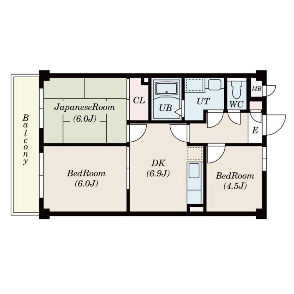 ホワイトキャッスル 東京都江戸川区東葛西8 (10.4万円／3DK (和6 洋6 洋4.5 DK6.9)／53.01㎡)｜賃貸物件(賃貸マンション・アパート・一戸建て)の住宅情報・お部屋探し ...