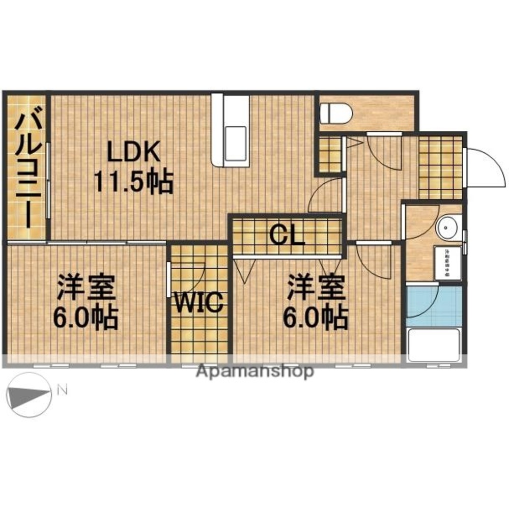 PRIVEE(プリヴェ) 静岡県浜松市中央区領家2 (8.2万円／2LDK (洋6 洋6 LDK11.5)／63.64㎡)｜賃貸物件(賃貸マンション・アパート・一戸建て)の住宅情報・お部屋探し ...