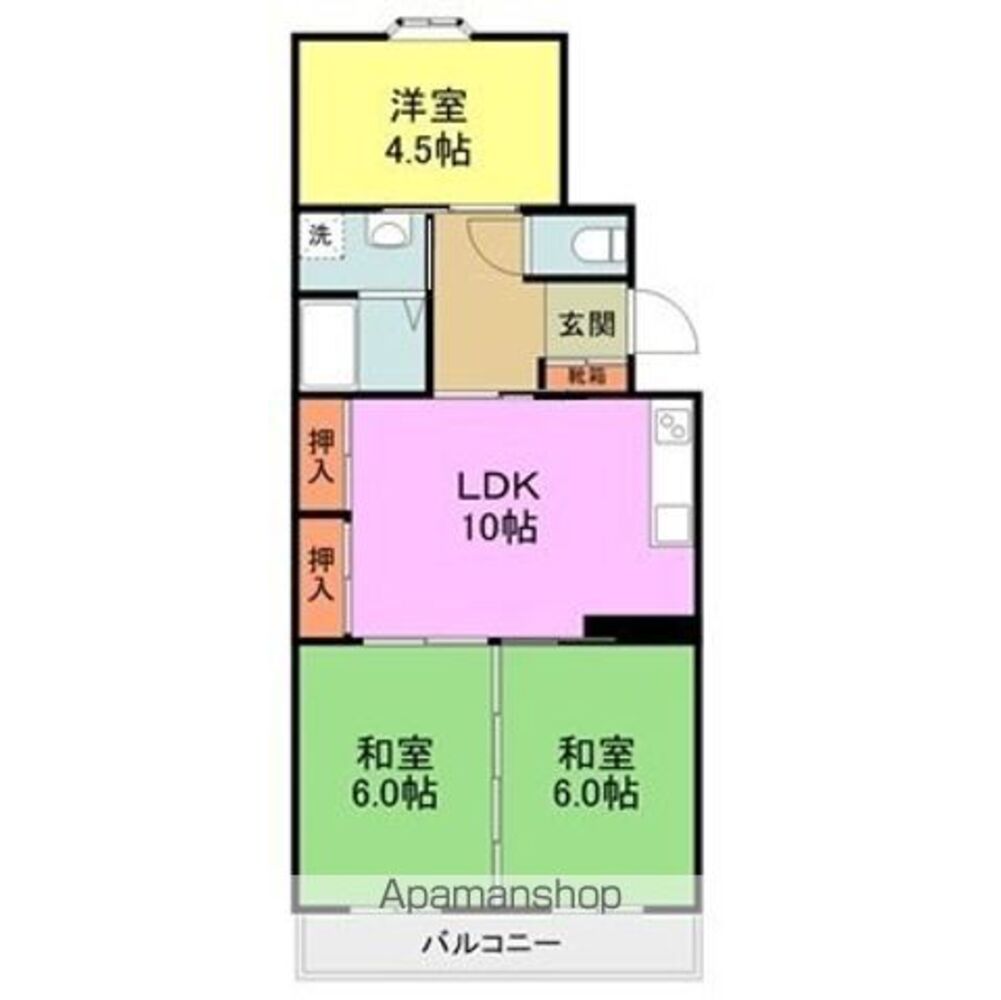 エルムビラ 静岡県静岡市葵区音羽町 (7.3万円／3LDK (和6 和6 洋4.5 LDK10)／60.61㎡)｜賃貸物件(賃貸マンション・アパート・一戸建て)の住宅情報・お部屋探しなら ...