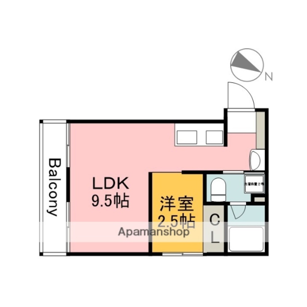 Casa Mare 広島県安芸郡海田町成本 (5.4万円／1LDK (洋2.5 LDK9.5)／28.42㎡)｜賃貸物件(賃貸マンション・アパート・一戸建て)の住宅情報・お部屋探しなら ...
