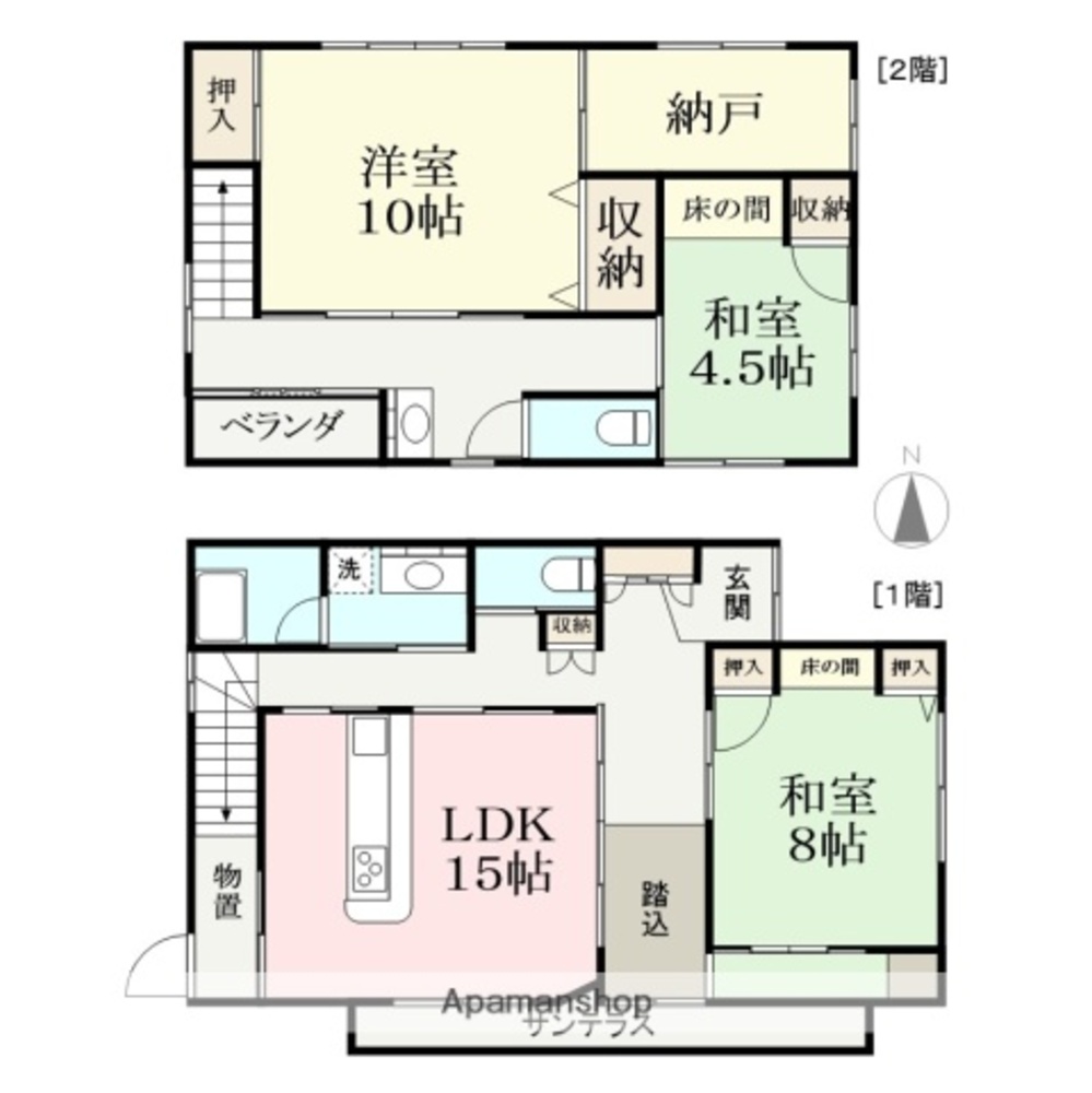 経田1丁目貸家 福井県福井市経田1 (8万円／3LDK (和8 和4.5 洋10 LDK15)／135.34㎡)｜賃貸物件(賃貸マンション・アパート・一戸建て)の住宅情報・お部屋探しなら ...
