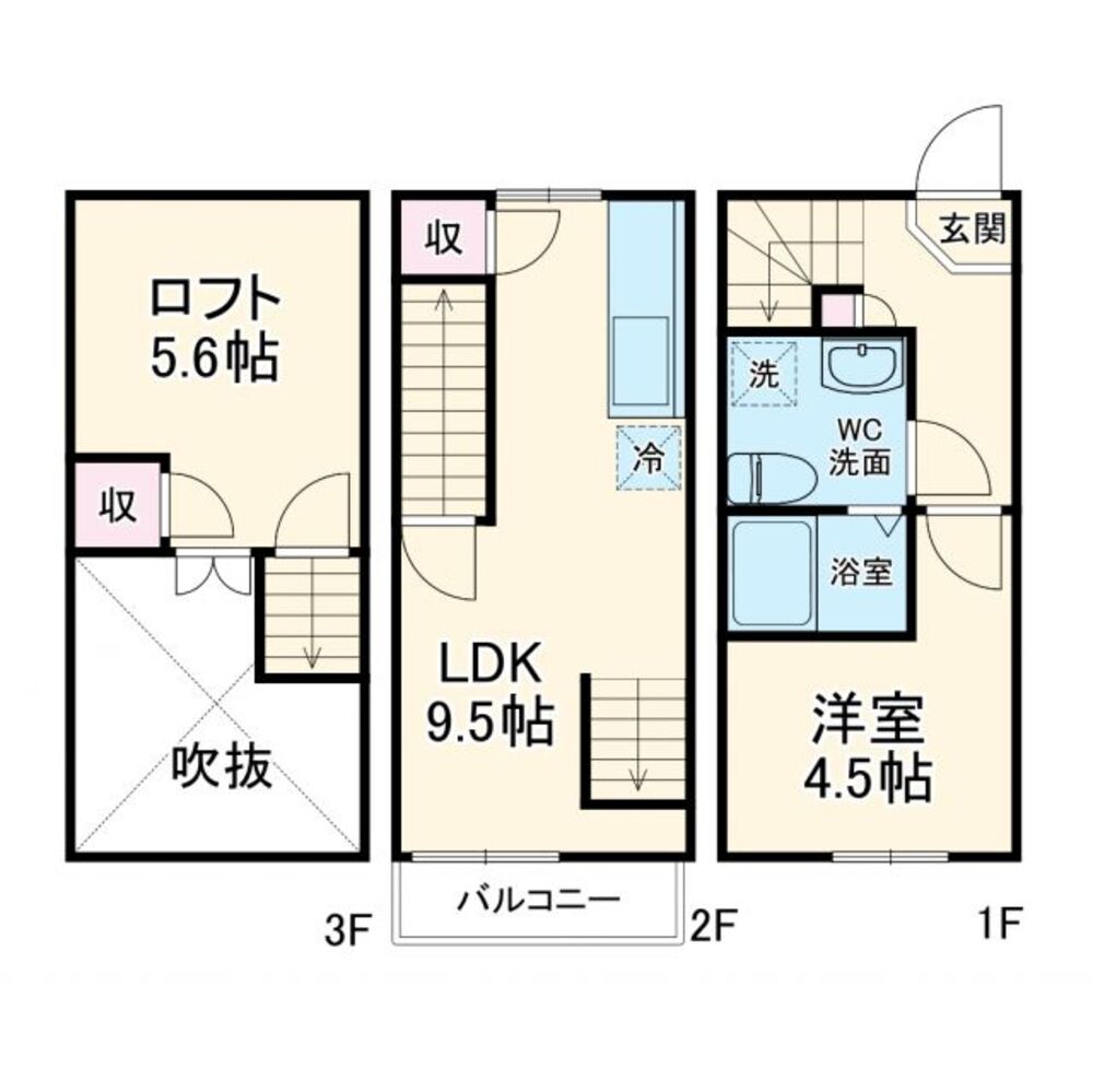 タウンカテッジ行徳 千葉県市川市湊新田1 (8.2万円／1LDK (洋4.5 LDK9.5 ロフト 5.6)／34.78㎡)｜賃貸物件(賃貸マンション・アパート・一戸建て)の住宅情報・お ...