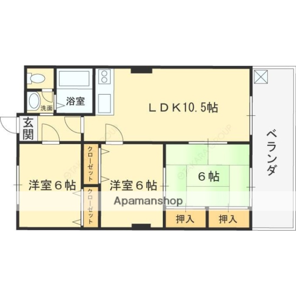 三京ビル 大阪府東大阪市長田東5 (7.2万円／3LDK (和6 洋7 洋6 LDK12.6)／60.01㎡)｜賃貸物件(賃貸マンション・アパート・一戸建て)の住宅情報・お部屋探しなら ...