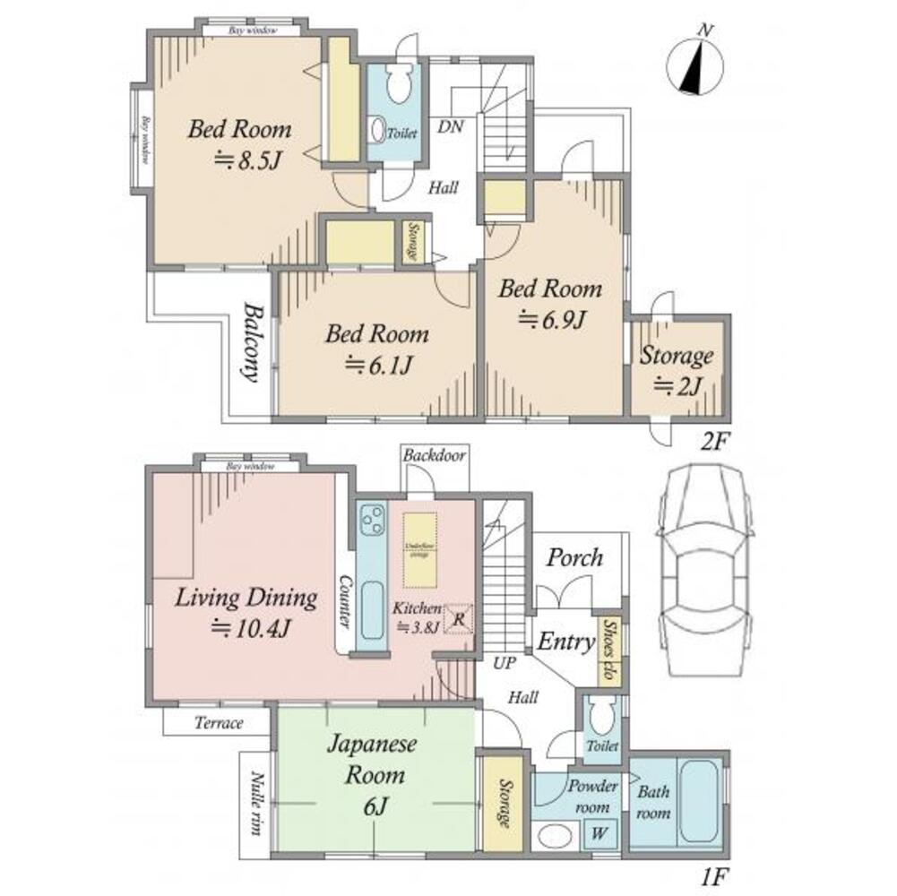 江戸川区北葛西2丁目14-11戸建 東京都江戸川区北葛西2 (25万円／4SLDK／100.2㎡)｜賃貸物件(賃貸マンション・アパート・一戸建て)の住宅情報・お部屋探しならYahoo!不動産