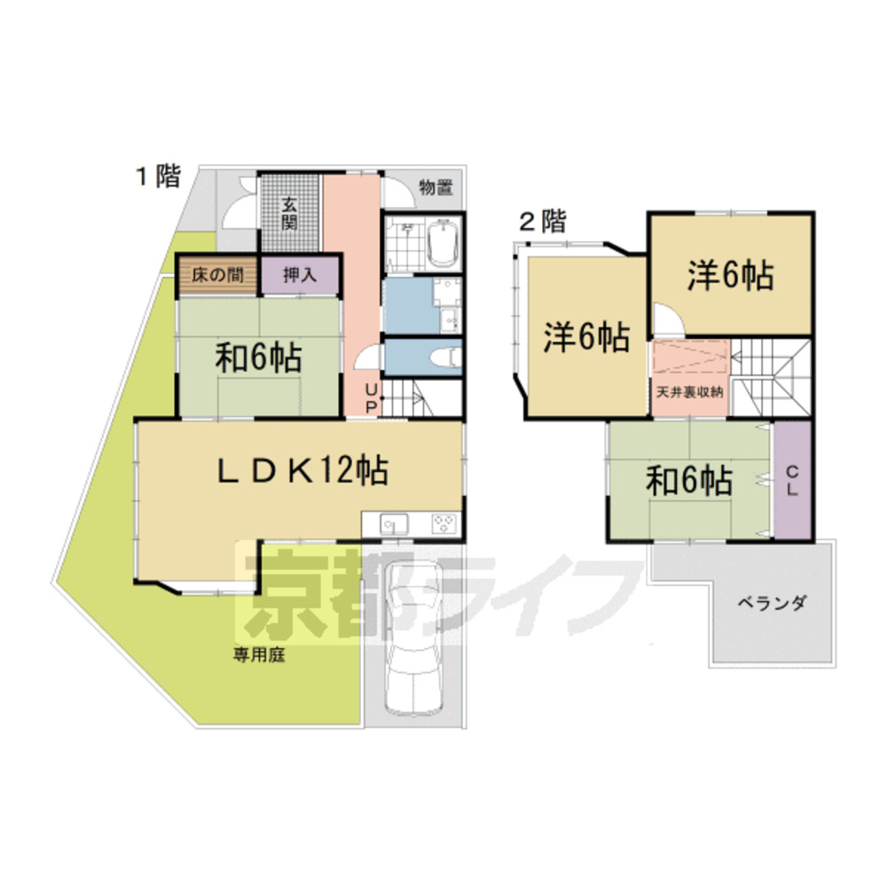 勧修寺福岡町貸家 京都府京都市山科区勧修寺福岡町 (13.5万円／4LDK (和6 和6 洋6 洋6 LDK12)／89.1㎡)｜賃貸物件(賃貸マンション・アパート・一戸建て)の住宅情報・お ...