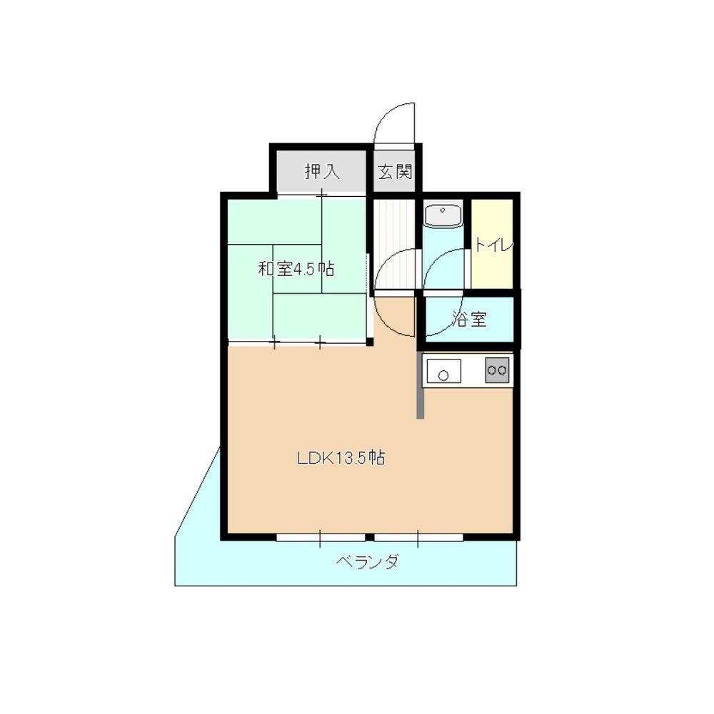 ARC別府ホームズ 大分県別府市石垣東10 (7万円／1LDK (和4.5 13.5LDK)／37.01㎡)｜賃貸物件(賃貸マンション・アパート・一戸建て)の住宅情報・お部屋探しならYahoo!不動産