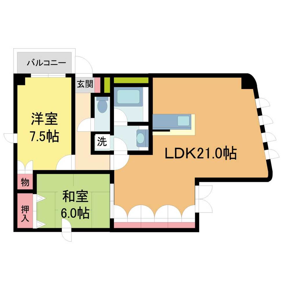 芦屋パークヴィラ 兵庫県芦屋市東芦屋町 (13万円／2LDK (和6 洋7.5 LDK21.0)／82.71㎡)｜賃貸物件(賃貸マンション・アパート・一戸建て)の住宅情報・お部屋探しなら ...
