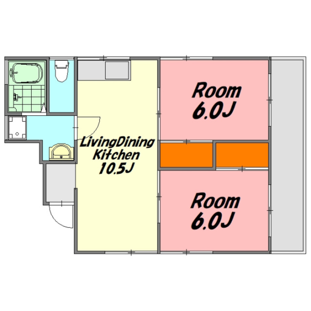 光ビル 広島県広島市中区江波二本松2 (5万円／2LDK (和6 和6 LDK10.5)／49.49㎡)｜賃貸物件(賃貸マンション・アパート・一戸建て)の住宅情報・お部屋探しならYahoo!不動産