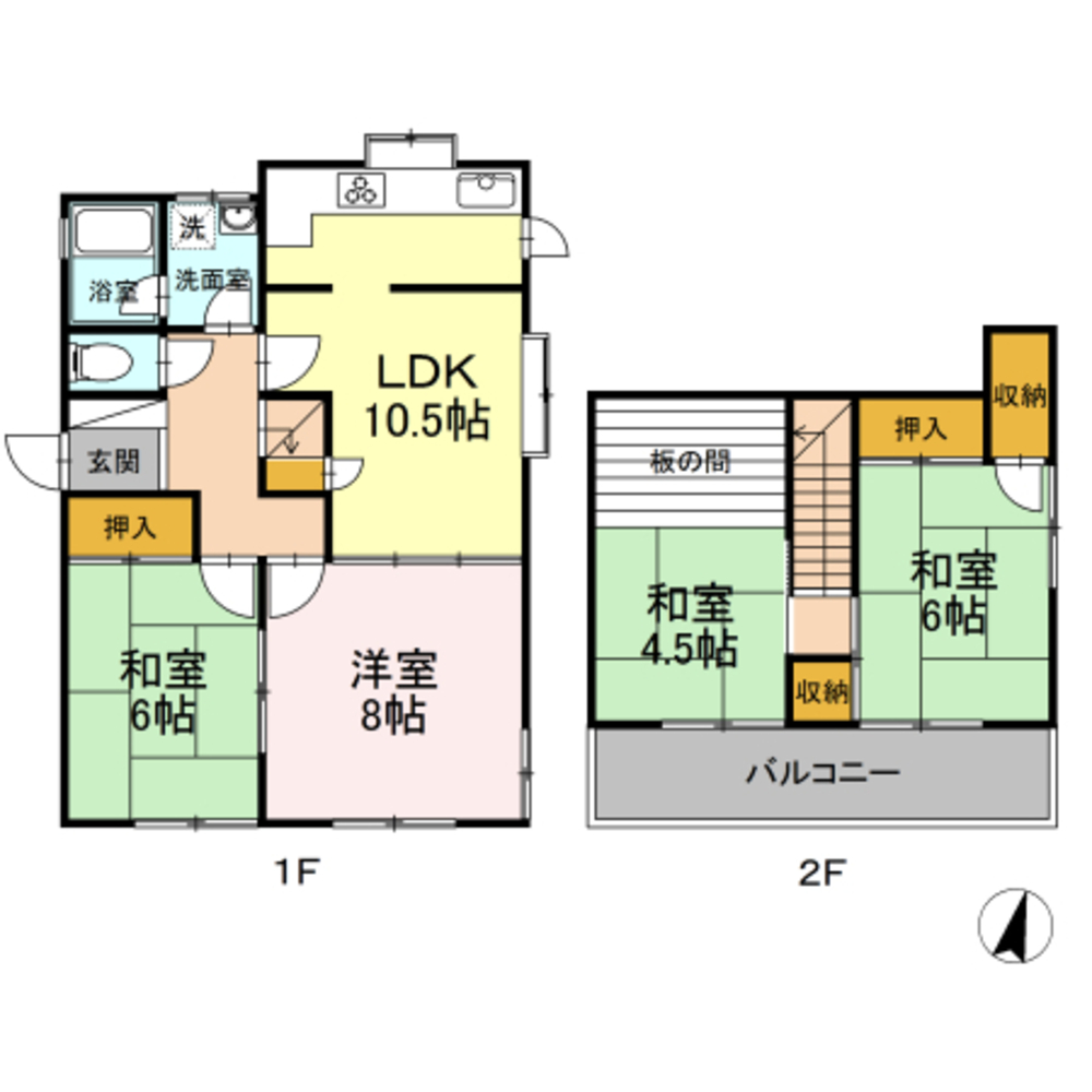 あざみ野貸家 神奈川県横浜市青葉区大場町 (13.35万円／4LDK (和6 和6 和4.5 洋8 LDK10.5)／90.28㎡)｜賃貸物件(賃貸マンション・アパート・一戸建て)の住宅情報 ...