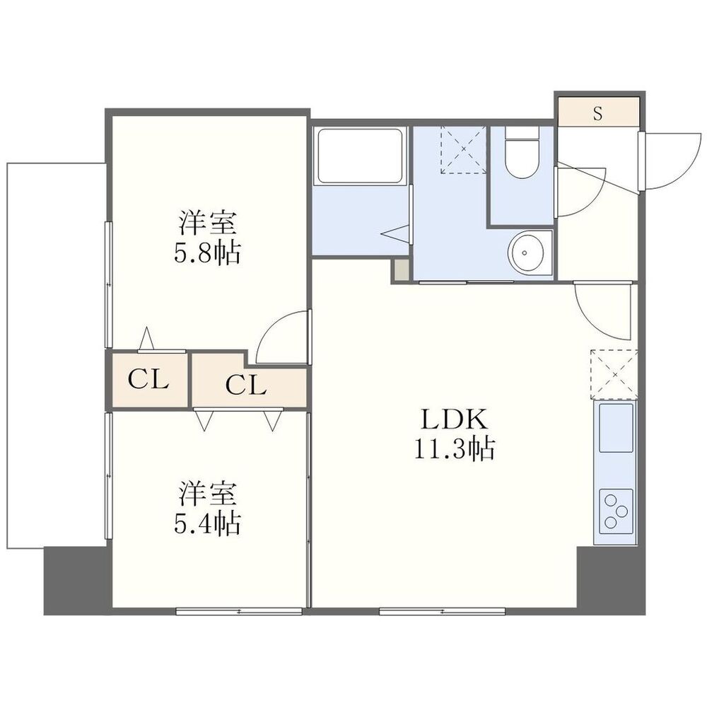 Solato Garden 長崎県長崎市寄合町 (9.6万円／2LDK (洋5.8 洋5.4 LDK11.3)／48.27㎡)｜賃貸物件(賃貸マンション・アパート・一戸建て)の住宅情報・お ...