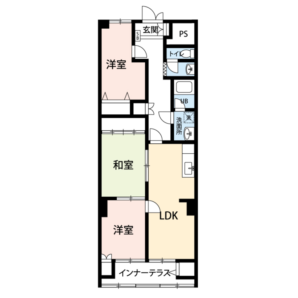土讃線 善通寺駅 地上7階建て 築37年 香川県善通寺市文京町2 (5万円／3LDK／81㎡)｜賃貸物件(賃貸マンション・アパート・一戸建て)の住宅情報・お部屋探しならYahoo!不動産