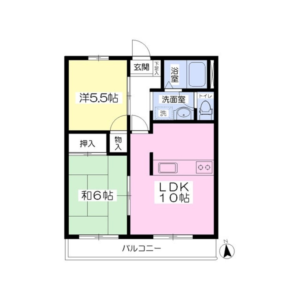 リーフマンション 茨城県筑西市岡芹2 (5万円／2LDK (和6 洋5.5 LDK10.0)／54.81㎡)｜賃貸物件(賃貸マンション・アパート・一戸建て)の住宅情報・お部屋探しならYahoo!不動産