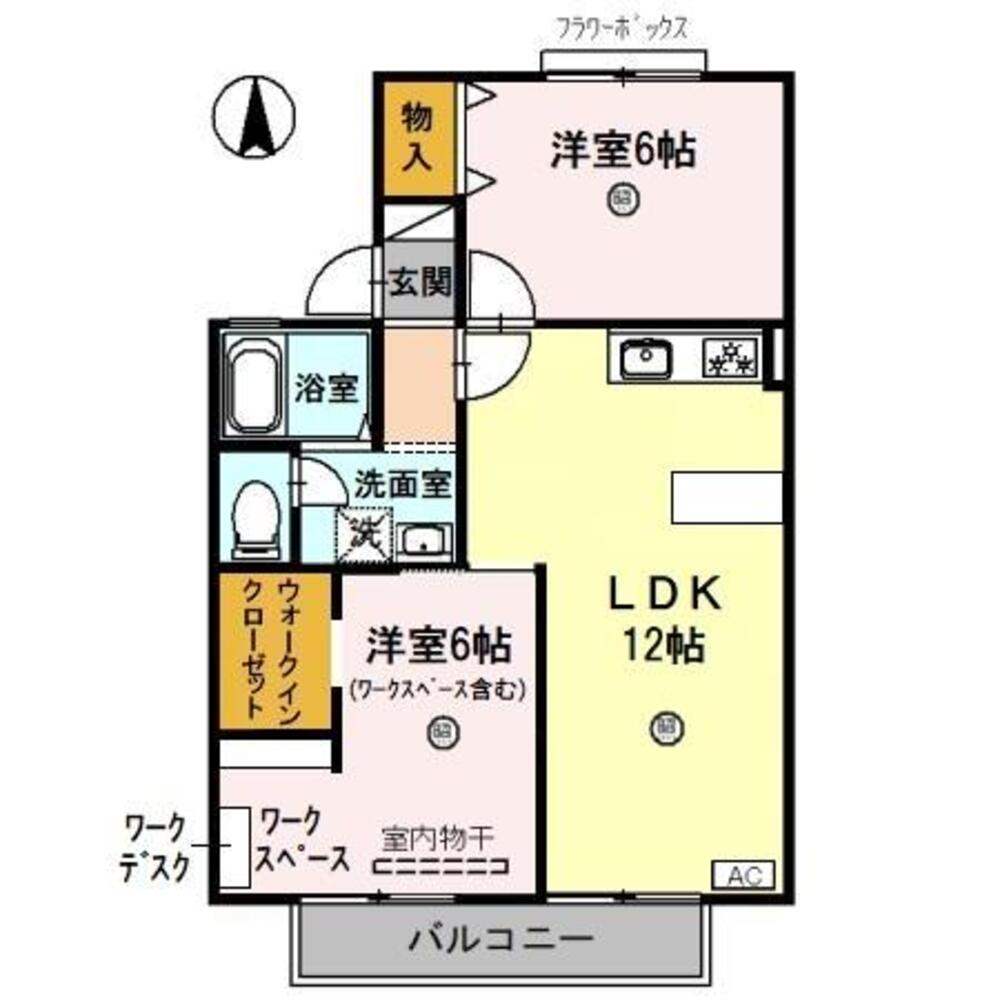 サニーハウス 滋賀県米原市下多良1 (6万円／2LDK (洋6 洋6 LDK12)／53.74㎡)｜賃貸物件(賃貸マンション・アパート・一戸建て)の住宅情報・お部屋探しならYahoo!不動産